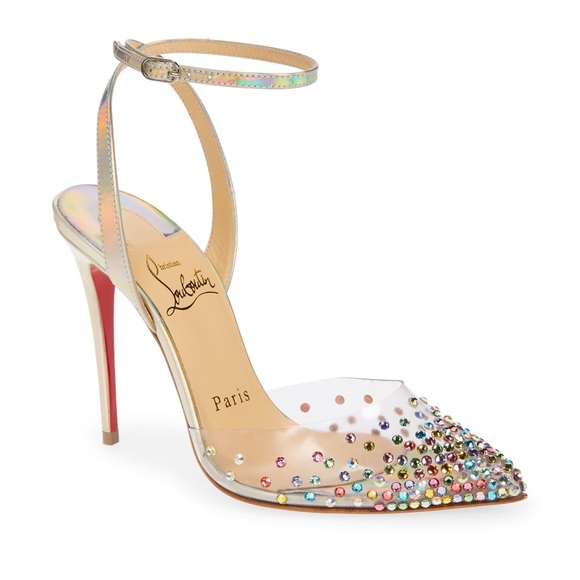 Christian Louboutin | Shoes | Christian Louboutin Crystal Ankle Strap ...